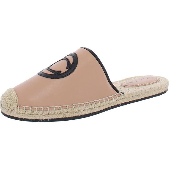 Coach | Shoes | Coach Womens Channing Brown Leather Slip On Slide ...
